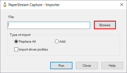 How Should I Export Import The Scanning Profiles Of Paperstream Capture